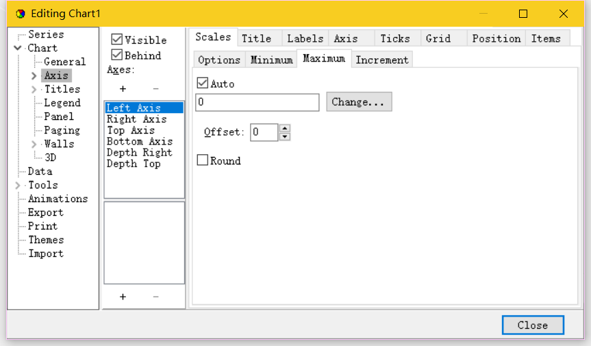 Teechart For Vclfmx V2017使用教程：第四章 坐标轴控制teechart设置坐标轴范围 Csdn博客 5183