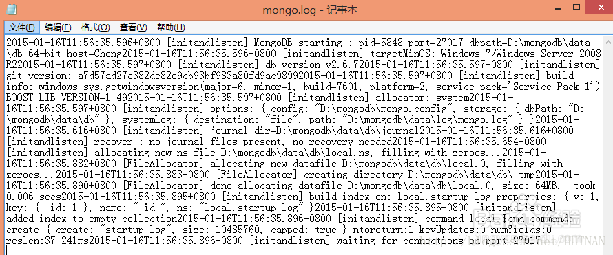 Mongodb11天之屠龙宝刀（二）安装与配置 ：mongodb 与使用 Ide It届的小学生 Csdn博客