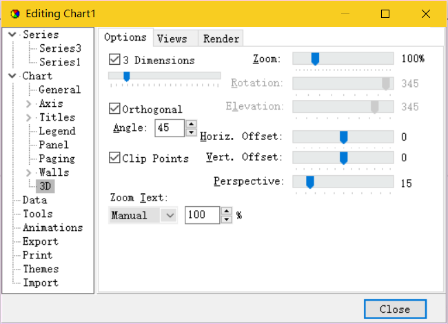 Teechart For Vclfmx V2017使用教程：第十章 图表 3d和openglvb里teechart怎么从3d变2d Csdn博客