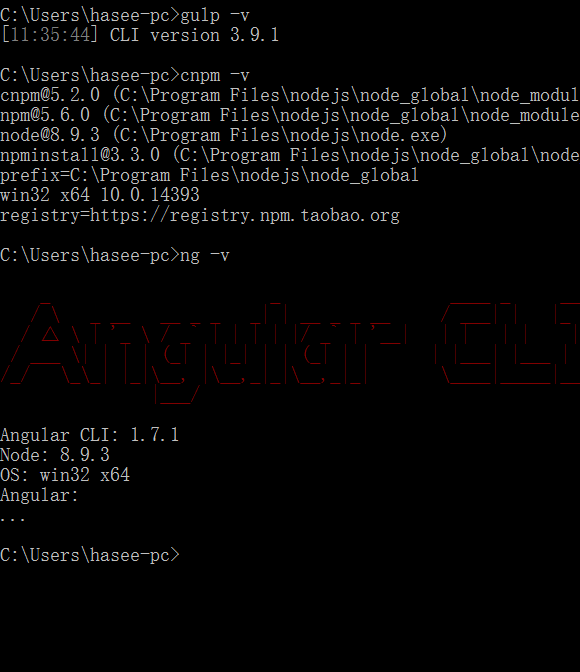 Angular Cli的安装 Ng不是内部命令的解决方案以及在webstrom里面运行angular项目，血与泪的教训啊 Csdn博客
