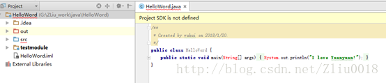 安装intellij Idea后的报project Sdk Is Not Defined错误projectjdk Is Not Defined Csdn博客 