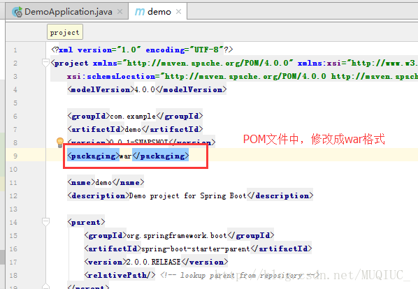 Idea 创建springboot Demo Jar和war两种方式 Jardemo2wardemoapplication Csdn博客