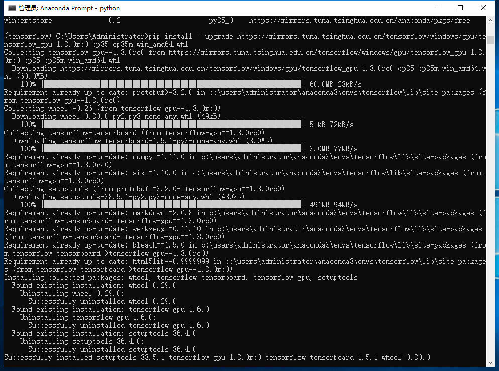 Win10下anaconda3上安装tensorflow教程anaconda Environments 安装 Tensorflow Csdn博客 7628
