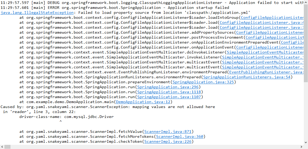 Failed To Load Property Source From Location Classpathapplicationyml Programmer Sought
