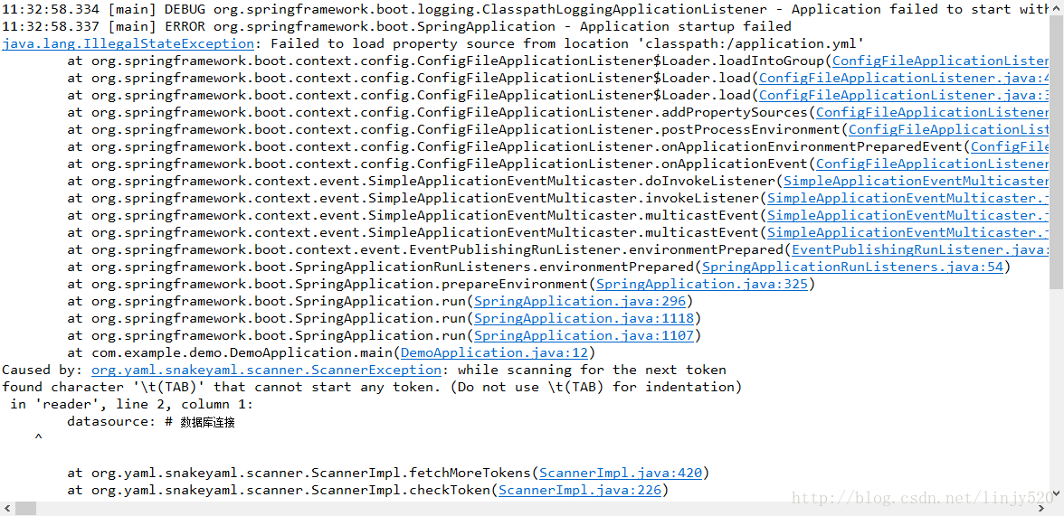 Springboot配置文件 Application Yml注意事项（failed To Load Property Source From