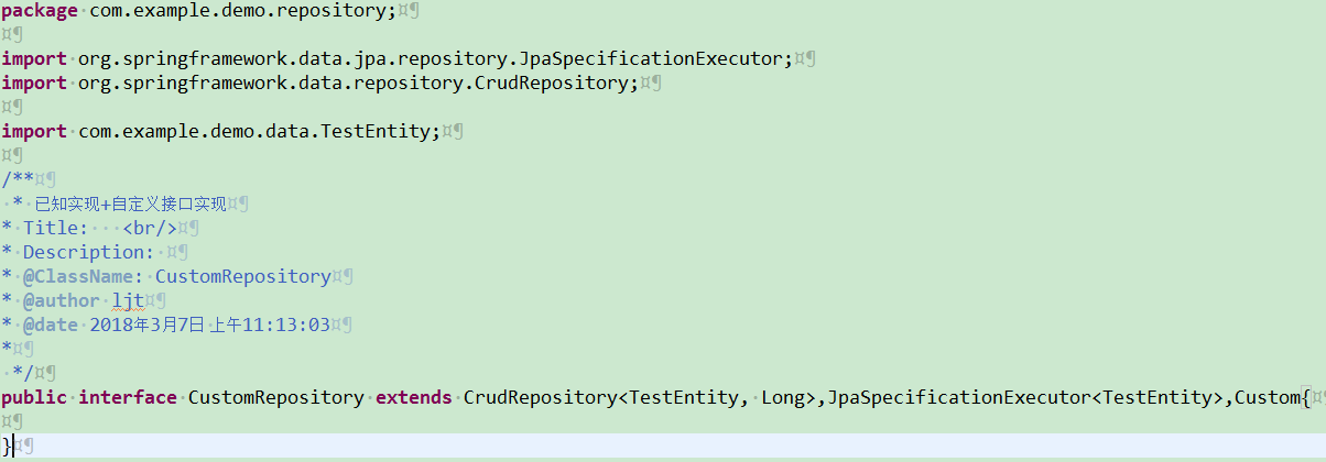 spring data继承CrudRepository接口并自定义接口和实现_spring 自定义crudrepository实现-CSDN博客