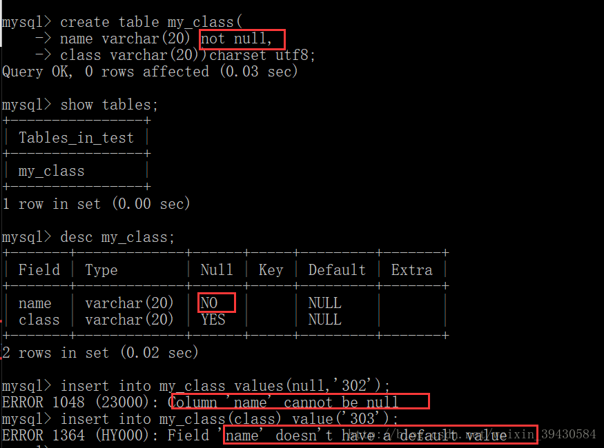 Mysql数据库列属性详解 Csdn博客 