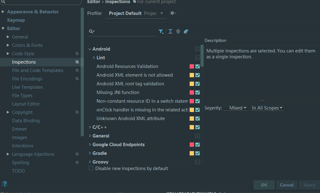 Android studio & lint 代码检查设置_android 方法太长link检查-CSDN博客