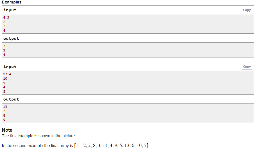 Codeforces Round 469 Div 2 D A Leapfrog In The Array949b A Leapfrog In The Array Csdn博客 