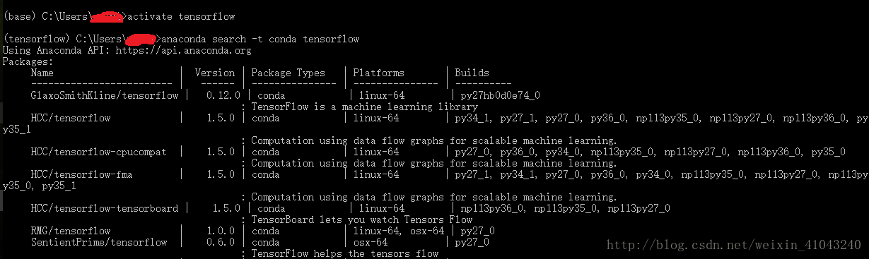 利用anaconda搭建tensorflow环境并在jupyter Notebook使用 Csdn博客