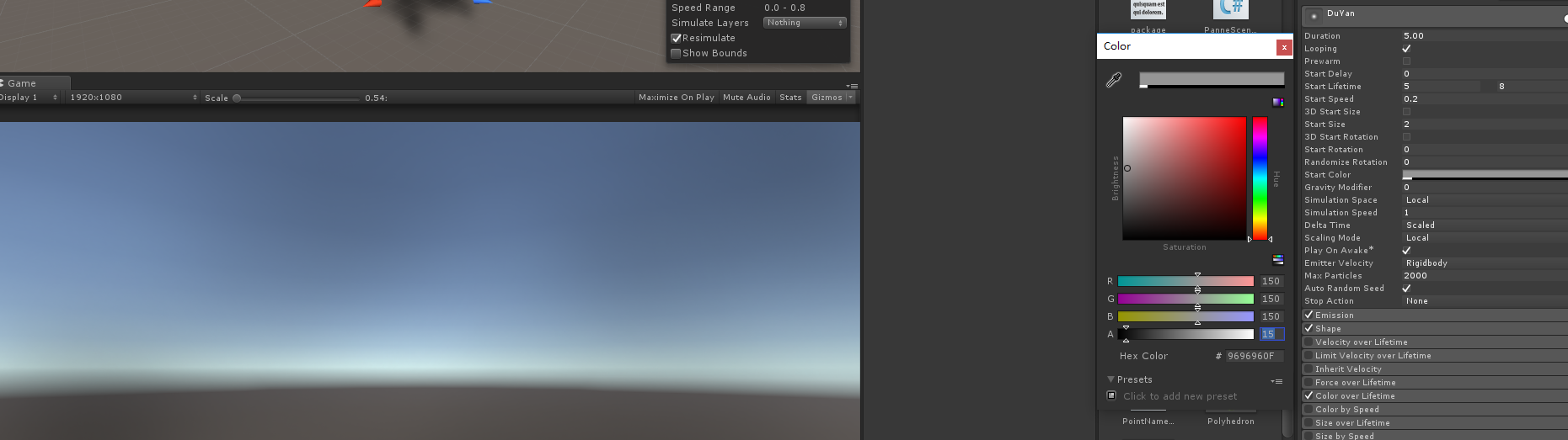 Unity3d烟雾粒子浓度状态修改 Unity浓烟特效 Csdn博客