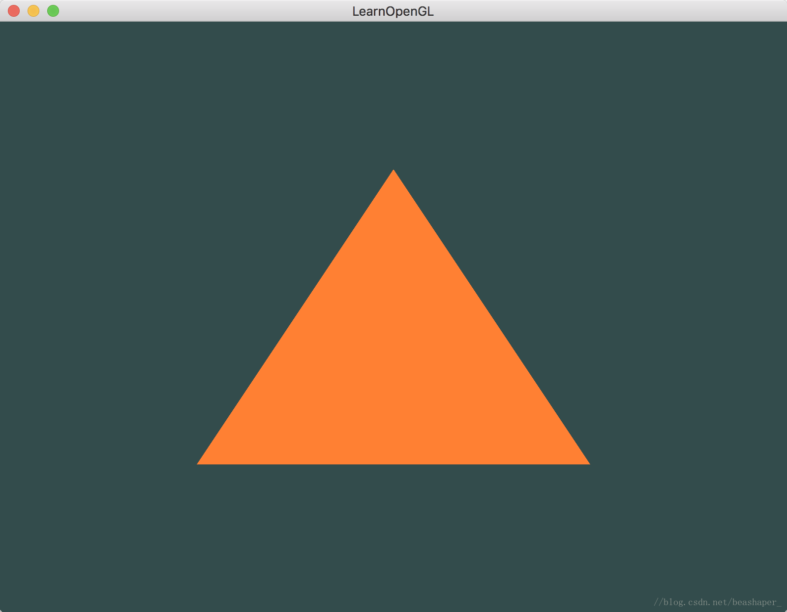 Opengl Tutorial 2 三角形 Opengl 生成shaper Csdn博客
