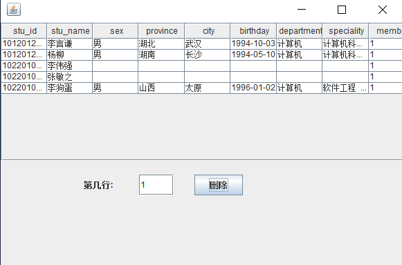 Java中jtable显示数据库的数据 Java表格显示数据库数据 Csdn博客