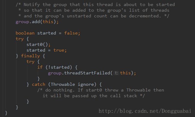 Java线程start方法和run方法的比较java Thread中run方法和start方法的区别 Csdn博客 5360