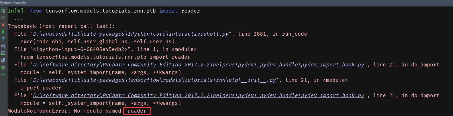 Tensorflow 安装models 模块 读取ptb数据集的遇到的问题tensorflow Import Readerpy Csdn博客 6720