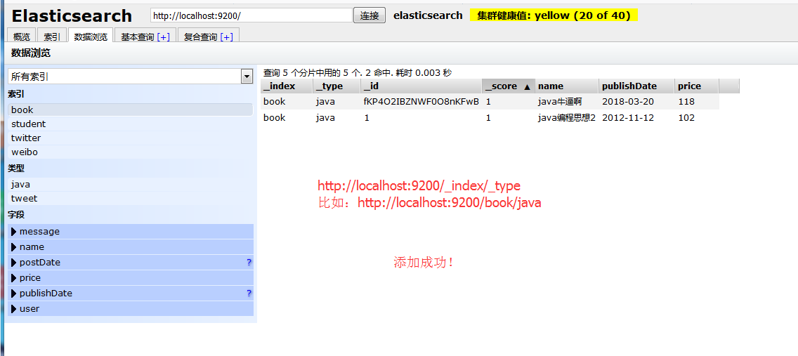 Elasticsearch 611 Head插件添加索引及其添加，修改，删除文档elasticsearch Head修改索引值 Csdn博客