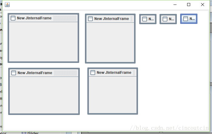 Java Swing Gui设计 Windowbuilder Pro Container使用大全7——jdesktoppane使用 Jdesktoppane 平铺 Csdn博客