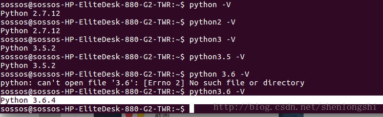 Ubuntu16 04 Lts 安装python3 6 4及修改默认python命令版本 Ubuntu安装python3 6 Csdn博客