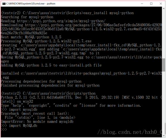 解决python安装mysql驱动失败的问题 Csdn博客