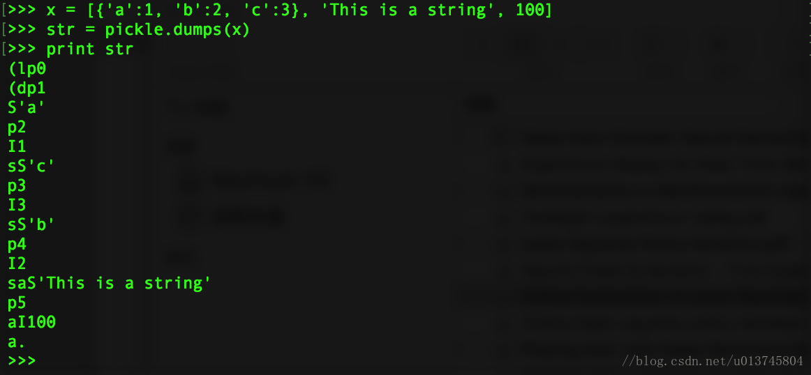 Python对象持久化 Csdn博客