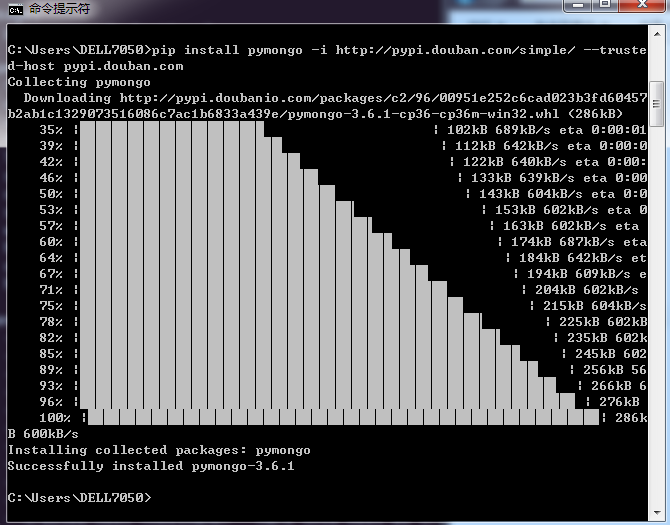 Pip 安装pymongo失败win10 安装pymongo Collecting Csdn博客 