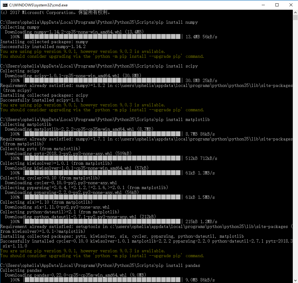 安装numpy Pandas Scipy 和matplotlib怎么安装pandas203 Csdn博客