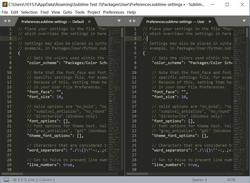 Sublime Text3 修改设置（详细图文）_submit 的preference在哪-CSDN博客
