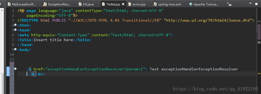 Springmvc异常处理之xml配置方式 配置disableexceptionxml Csdn博客