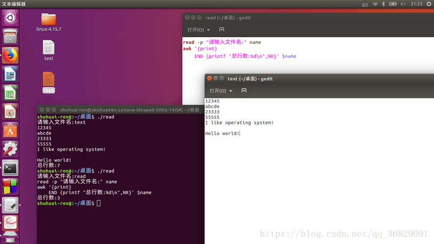 编写shell程序，从文件中读取每一行显示并统计总行数本关任务使用shell编程读取给定目录下的mytexttxt文件按行计算每行字符的个数 Csdn博客