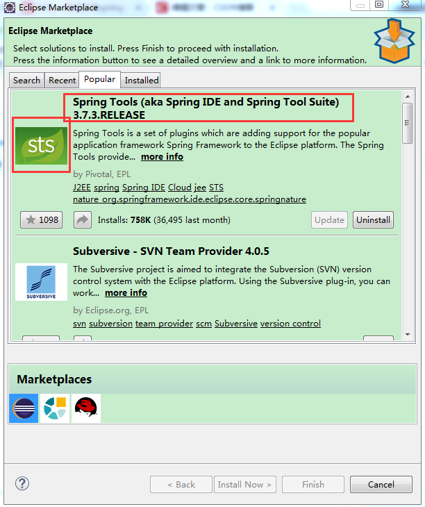 Eclipse在线安装springboot快速搭建插件 Stseclipse Springboot插件在线安装 Csdn博客 