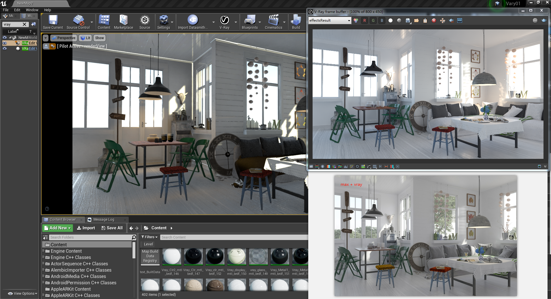 VRay for unreal (二) 环境光 物理相机 vraysetting 参数测试_samples limit-CSDN博客