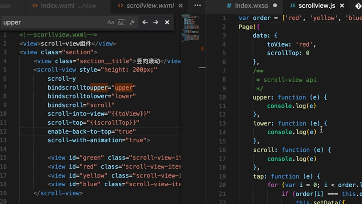 微信小程序 view容器 scroll-view swiper轮播图 movable-view cover-view_微信小程序 根据scroll-view做轮播-CSDN博客