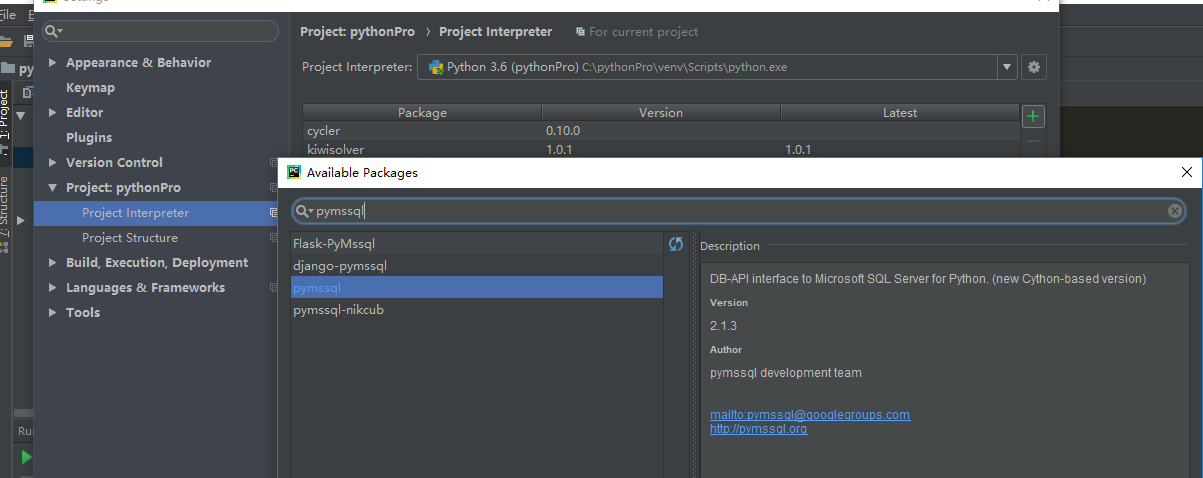 Python连接sql Server数据库的第三方库——pymssql 程序员大本营