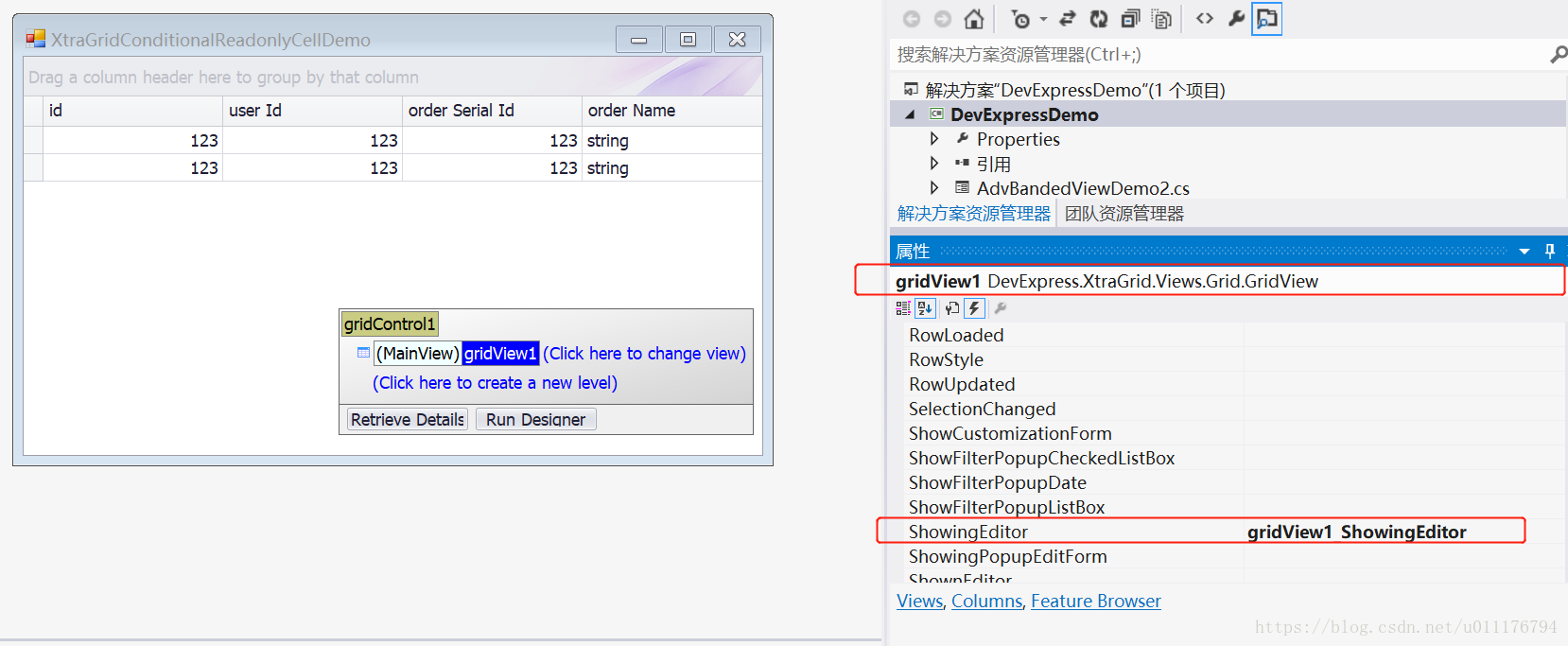 【winformdevexpress】gridview根据情况对某些单元格禁止修改devexpress Grdiview 禁止指定单元格 