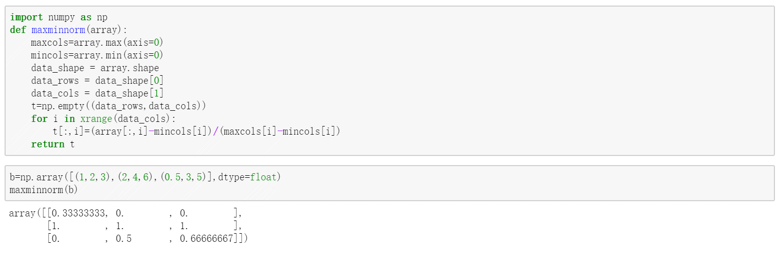 Python中numpy数组的归一化处理numpy数组归一化 Csdn博客 
