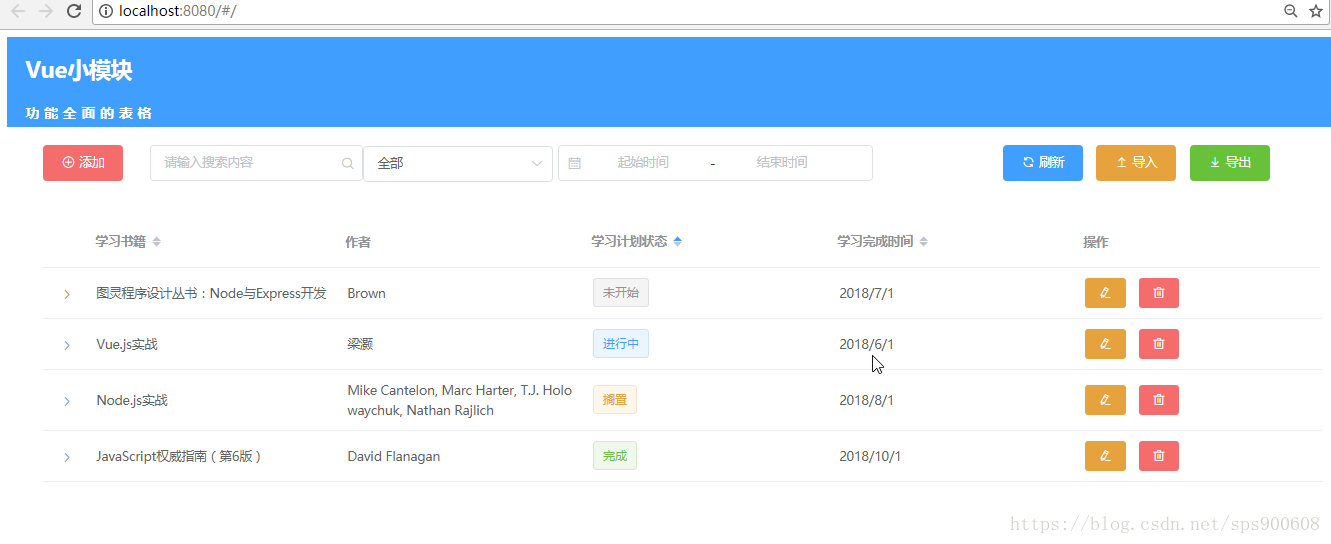 Vue小模块之功能全面的表格（四）表格数据的排序和分页vue排序与分页究极死胖兽的博客 Csdn博客 