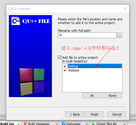 关于code Blocks建立工程时出现“file Not Recognized File Format Not Recognized”“it Seems That This