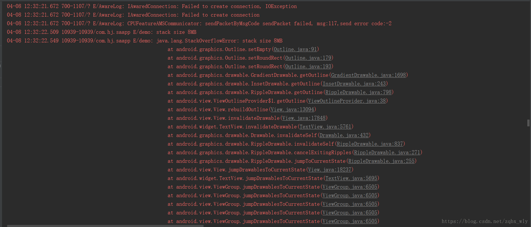错误 Javalangstackoverflowerror Stack Size 8mb Csdn博客 