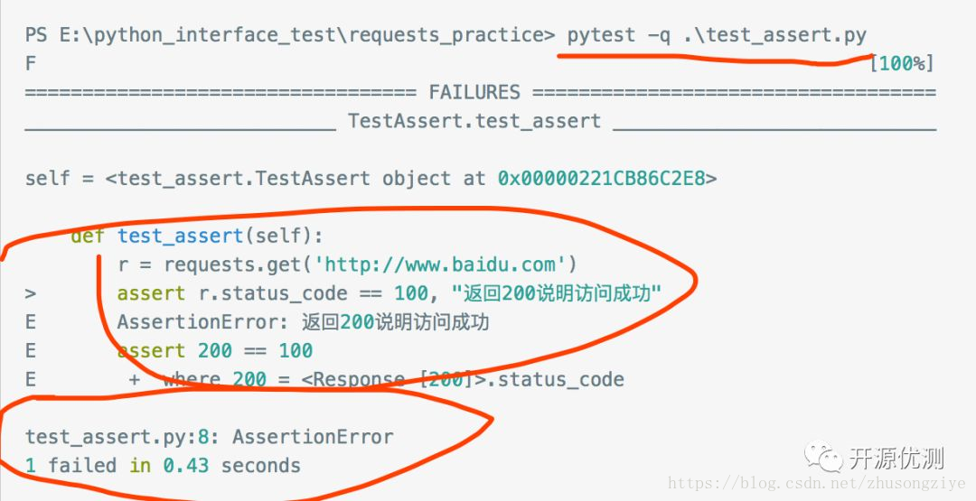 接口测试 Pytest断言处理 Assert和异常断言 Pytest自定义assertionerror Csdn博客