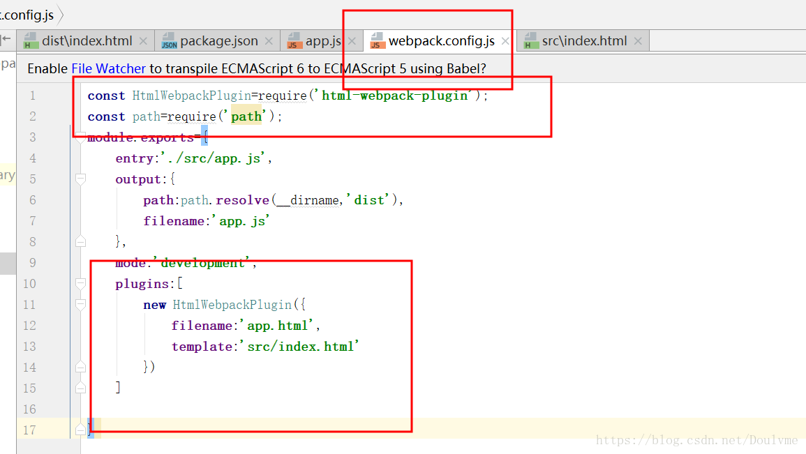 Webpack安装自动创建html的插件htmlwebpackplugin Createhtmlplugin不存在 Csdn博客