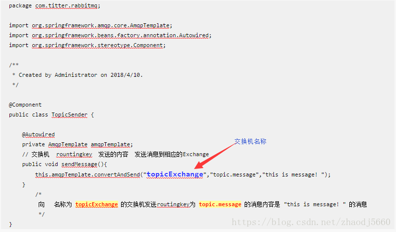 Springboot中整合rabbitmq之topic模式（单个springboot项目） Springboot Rabbitmq 使用topic模式 Csdn博客