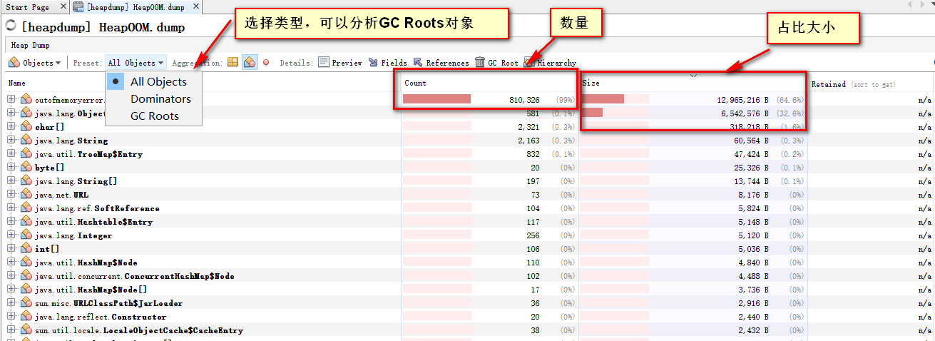 Jvm中outofmemoryerror异常案例一之堆溢出outofmemoryerror Pyof Csdn博客