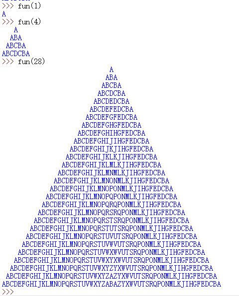 Python：每日一题 161：打印字母三角形python打印字母等腰三角形 Csdn博客 4470