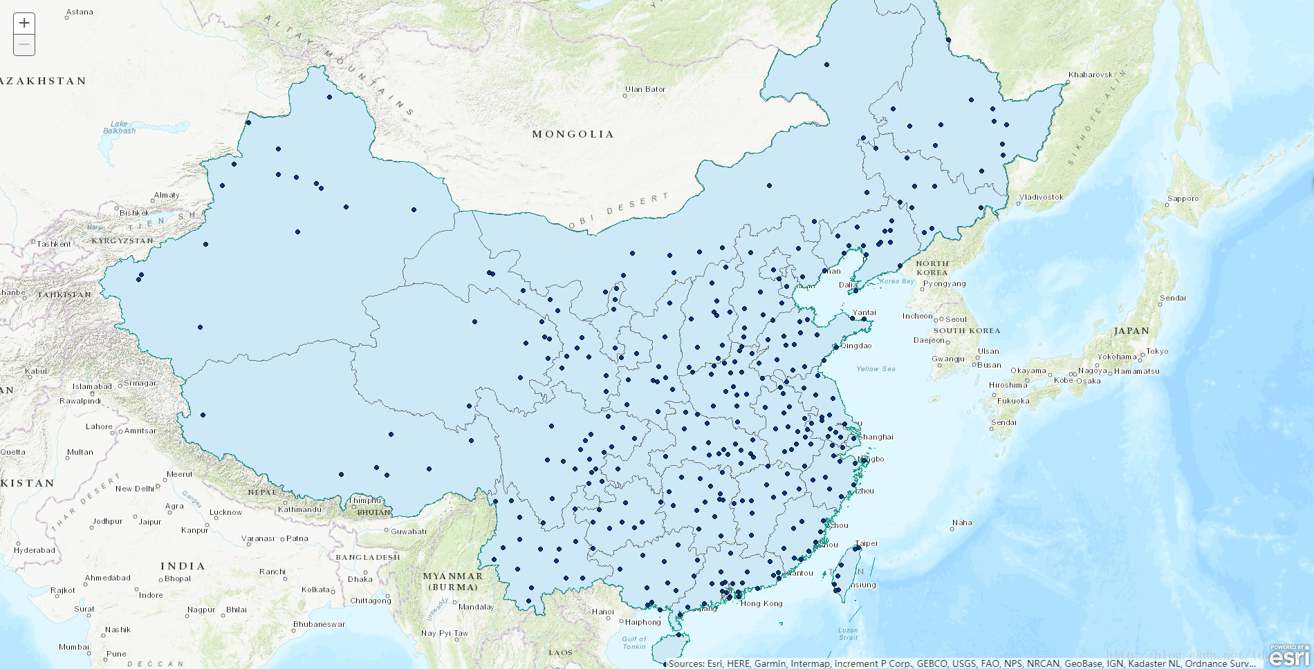 Arcgis Api For Javascript 面要素图层显示边界arcgis Api For Js 地区 边界 Csdn博客 