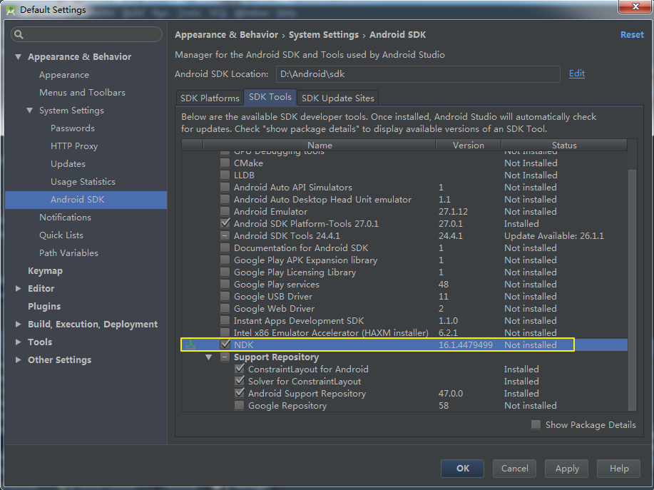 Error A Problem Occurred Configuring Project App Ndk Not Configured A Problem Occurred
