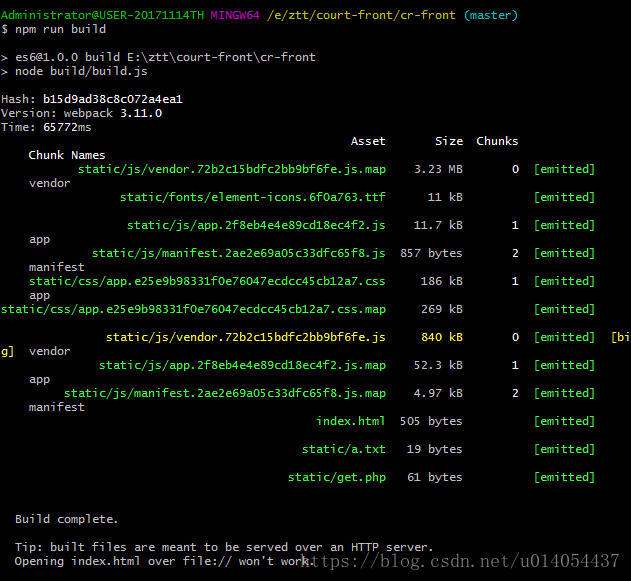 Webpack打包vue项目之后生成的dist文件该怎么启动运行vue Dist Csdn博客 2764