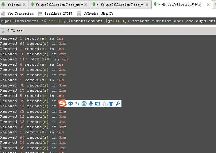 Robo 3t Mongodb 去除重复数据的简单语句robo 3t语法 Csdn博客 
