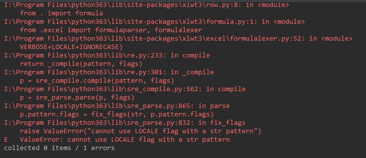 Python 接口测试 Xlwt模块使用时报错情况解决方法valueerror Cannot Use Locale Flag With A Str Patt Csdn博客