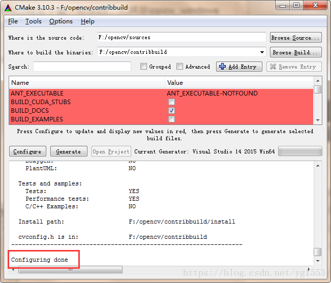 Win7下opencv310vs2015cmake编译opencvcontribwindows下opencv 310使用cmake编译x86版本 Csdn博客 