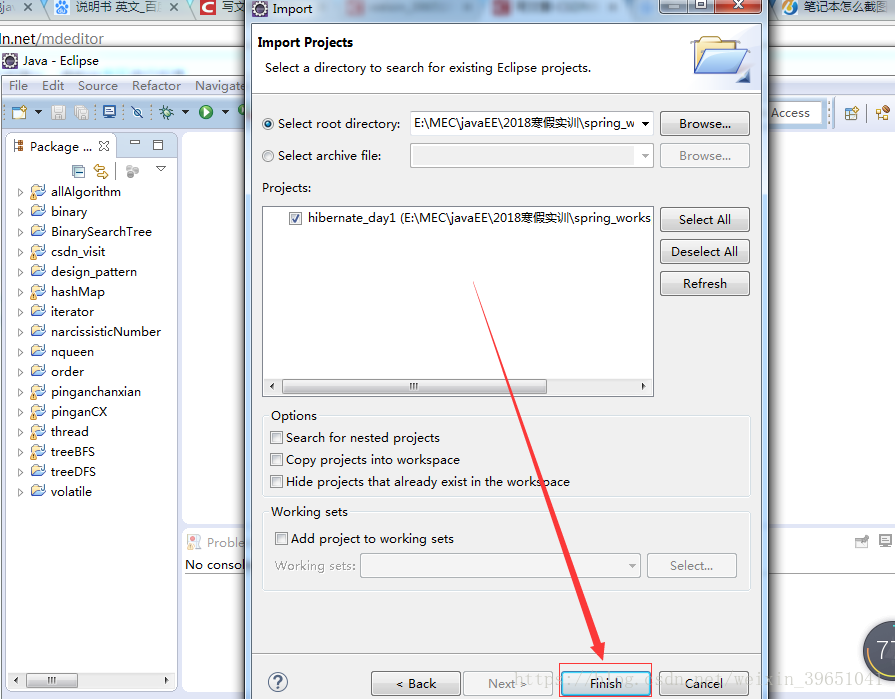 Eclipse导入本地java项目 Eclipse导入java源文件 Csdn博客